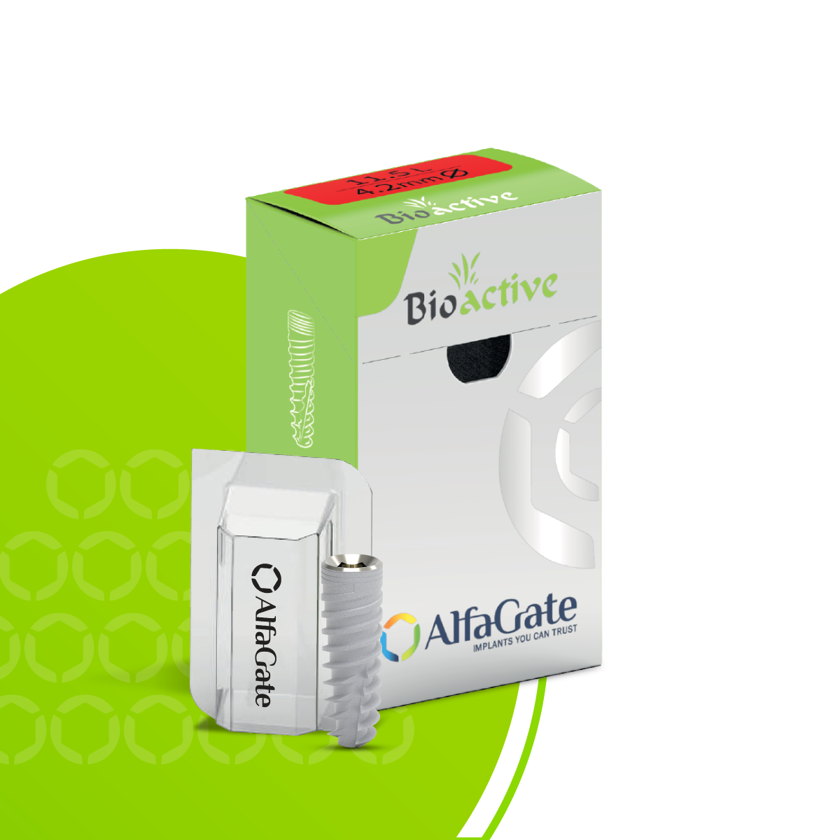 Bioactive DENTAL IMPLANT - Hydrophilic Surface. (SCI) – alfa-gate